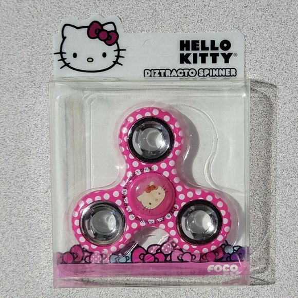 Sanrio | Toys | Hello Kitty Sanrio Diztracto Pink Polka Dot Printed ...